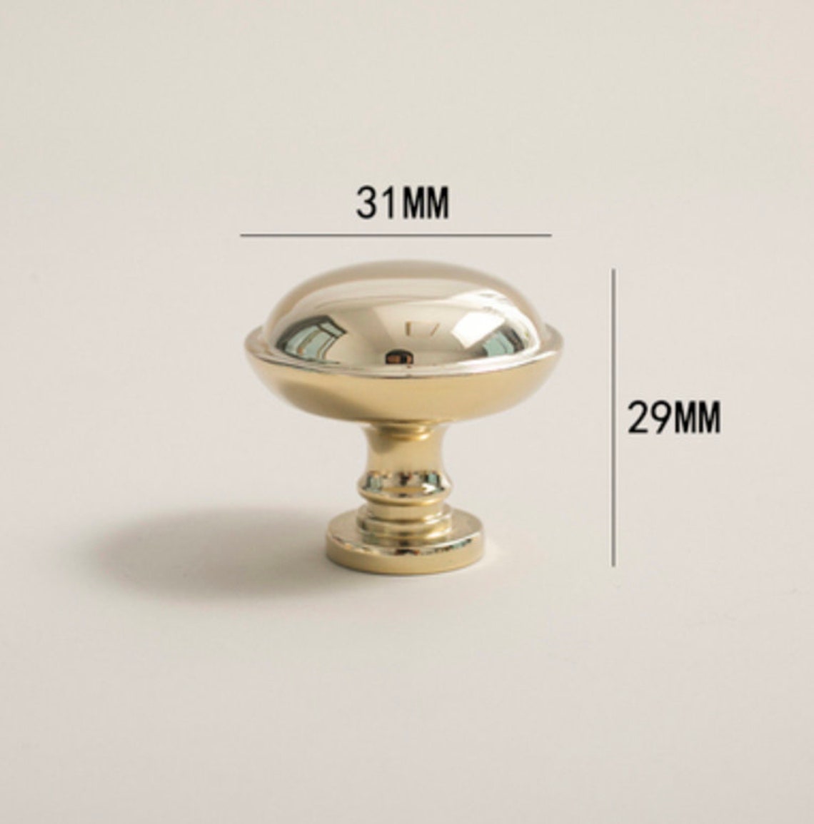 Solid Brass Knobs Polished Brass Hardware Brass Knobs for - Etsy