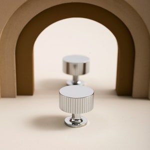 Polished Chrome Knob, Polished Chrome Kitchen Cupboard Handles, Silver Handle Pull, Chrome Pulls ...
