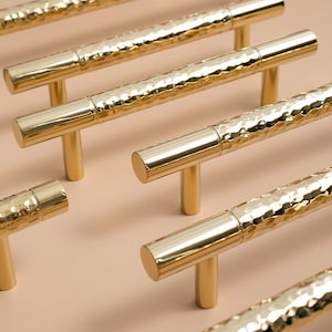 Polished Brass Cabinet Pulls, 3 3/4 Solid Brass Cabinet Handle, Polished Brass Hardware ...