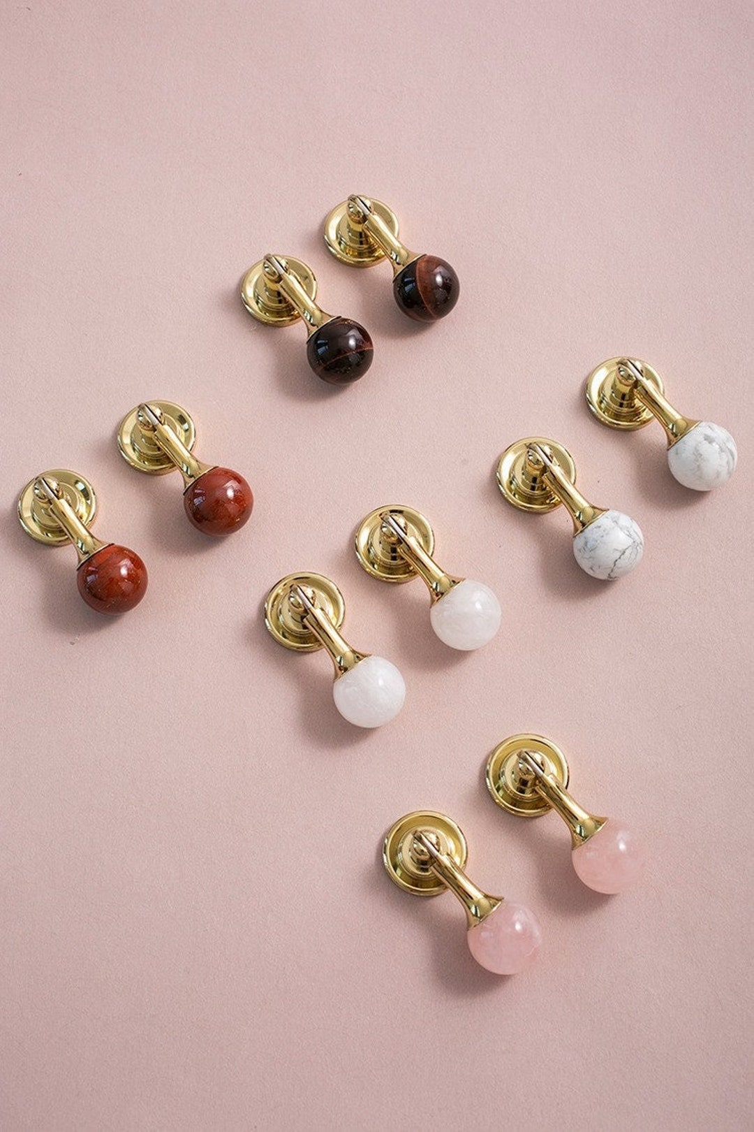 Red Knobs, Solid Brass Knobs, White Pull Knob, Stone Knobs, Pink Brass Handles, Polished Brass ...