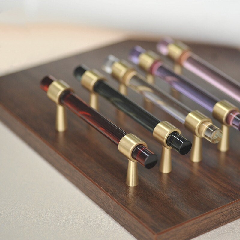 Acrylic Pull Handles Colorful Pulls Red Handles Black Pull - Etsy