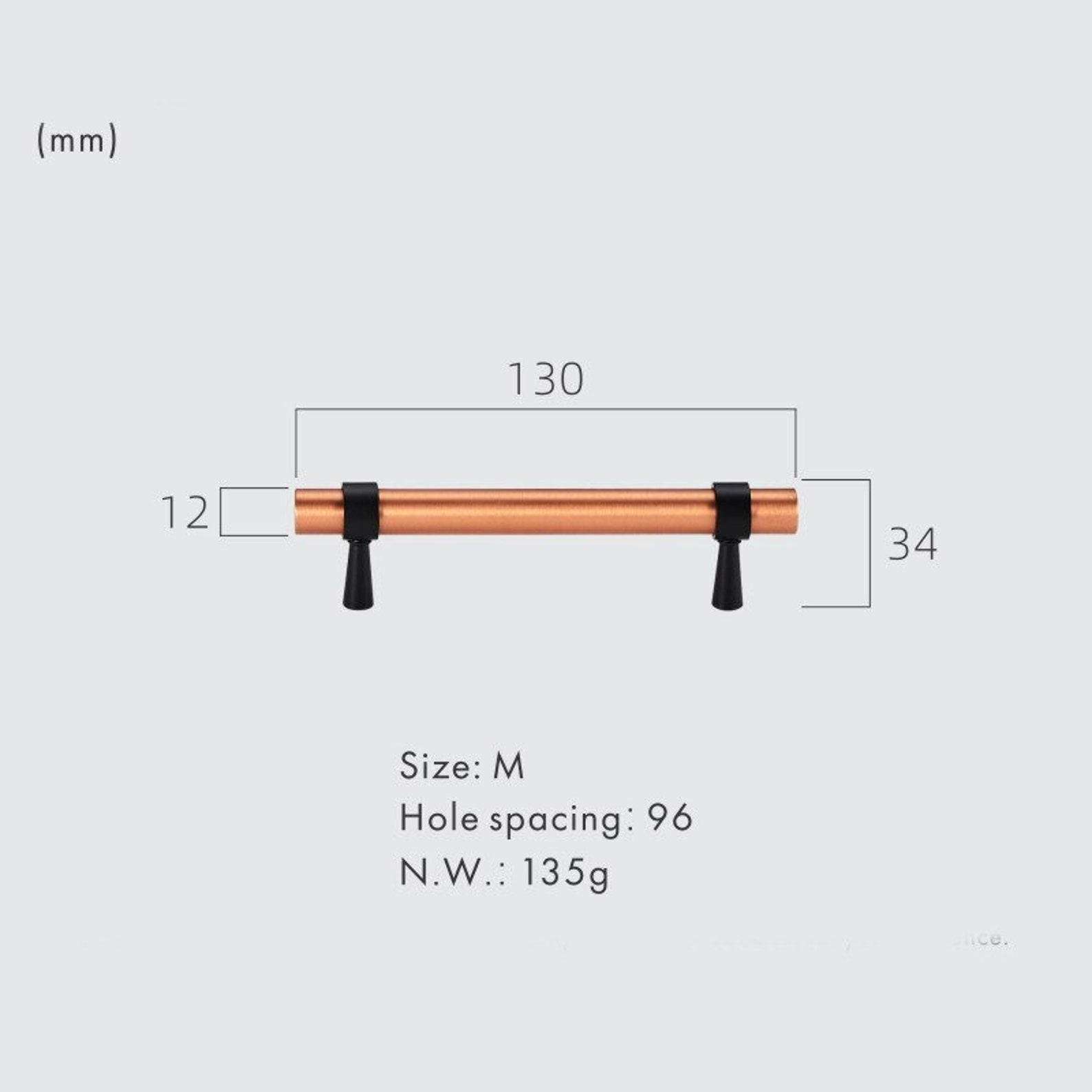 Copper Handles Cabinet Copper Handles Black Handles and - Etsy