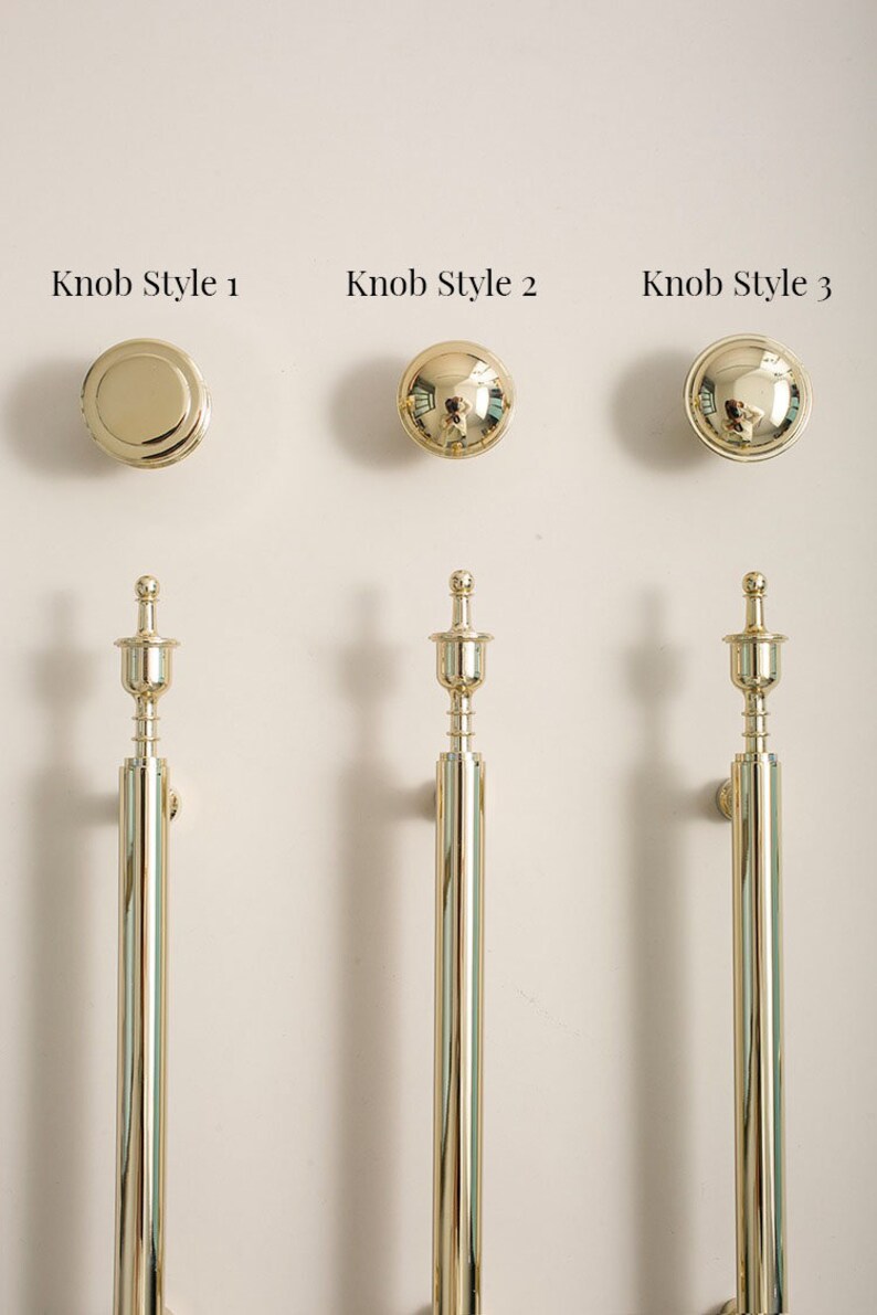 Solid Brass Knobs Polished Brass Hardware Brass Knobs for - Etsy