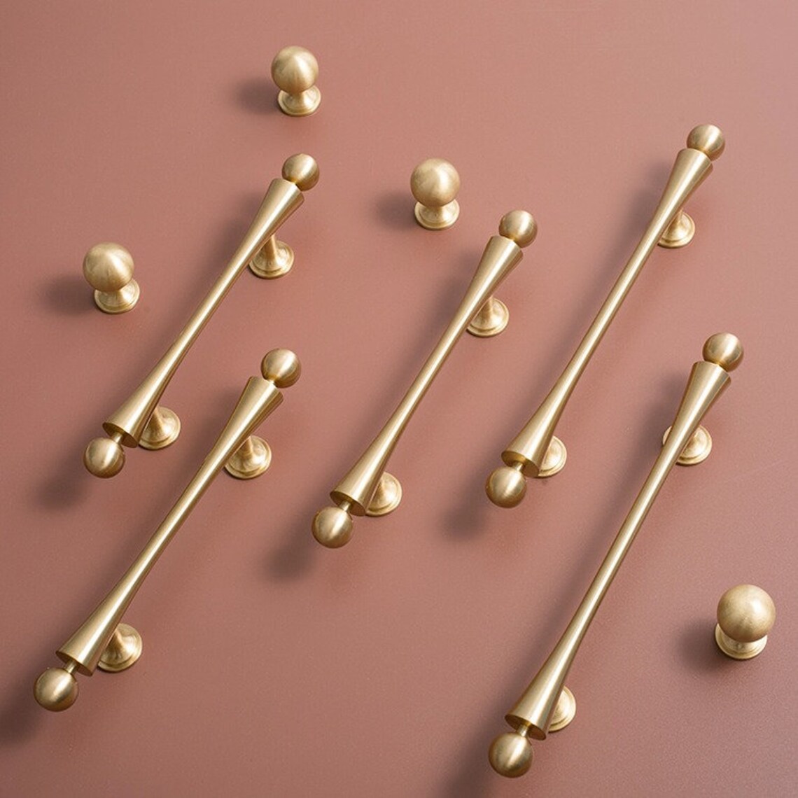 Solid Brass Cabinet Pull Brass Pull Handles Brass Knobs - Etsy