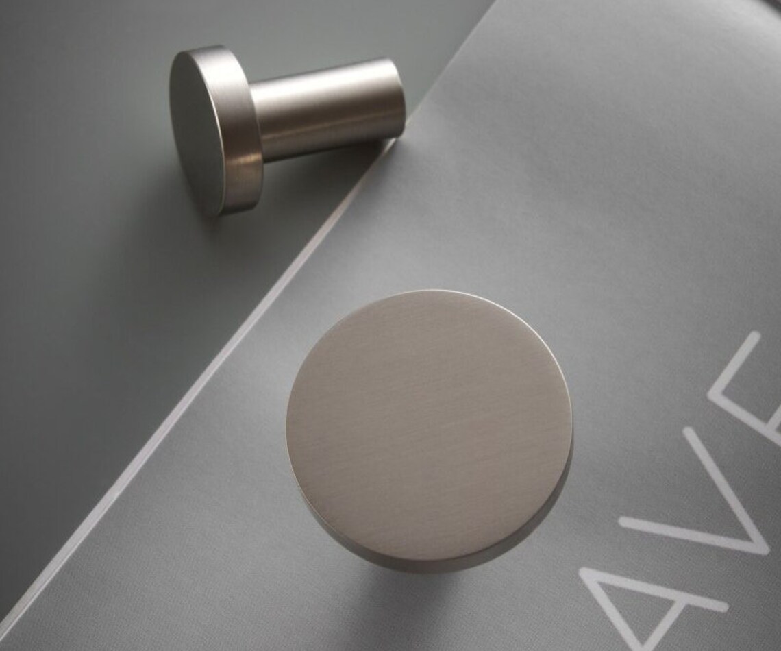 Silver Handles and Knobs Silver Handles for a Cabinet Nickel - Etsy UK