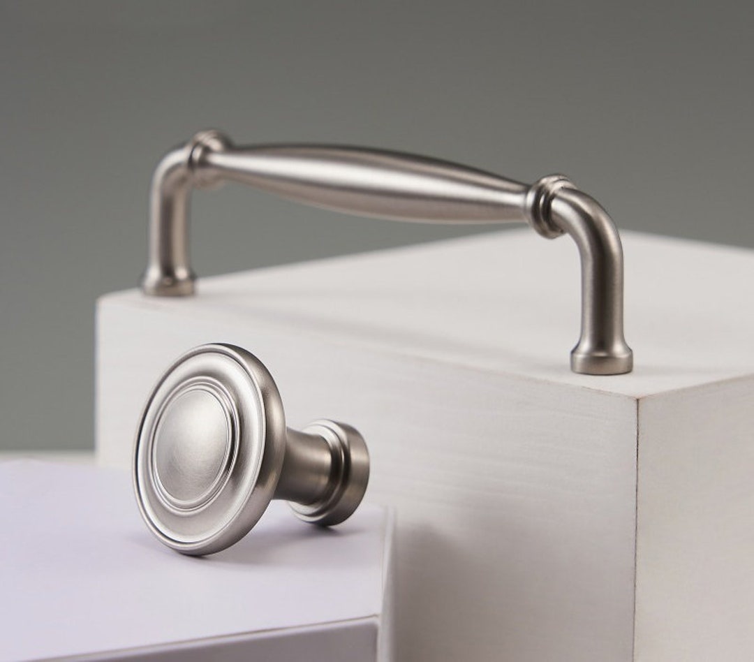 Silver Pull Handles, Chrome Pulls, Silver Drawer Knobs, Silver Cabinet ...