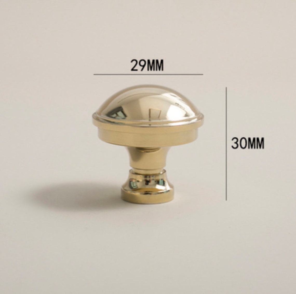 Solid Brass Knobs Polished Brass Hardware Brass Knobs for - Etsy