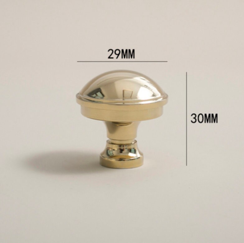 Solid Brass Knobs Polished Brass Hardware Brass Knobs for - Etsy