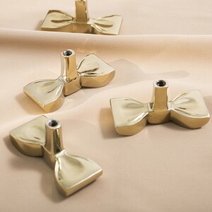 Bow Shaped Drawer Knobs Dresser Knobs, Solid Brass Cabinet Pulls ...