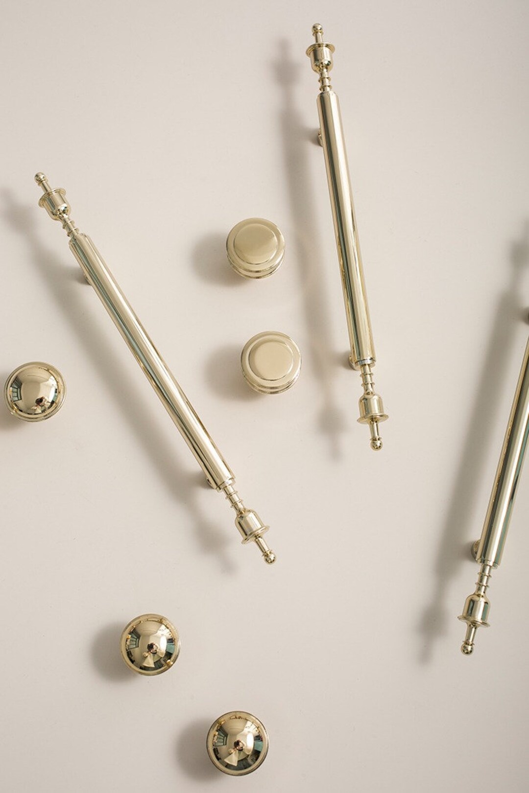 Solid Brass Knobs Polished Brass Hardware Brass Knobs for - Etsy