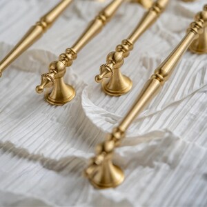 Brass Cabinet Handles, Gold Cabinet Hardware, Brass Knobs, Solid Brass Cabinet Pulls, Golddrawer ...