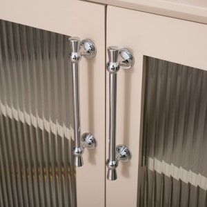 Chrome Brass Drawer Handles and Cabinet Pulls, Chrome Cabinet Hardware ...