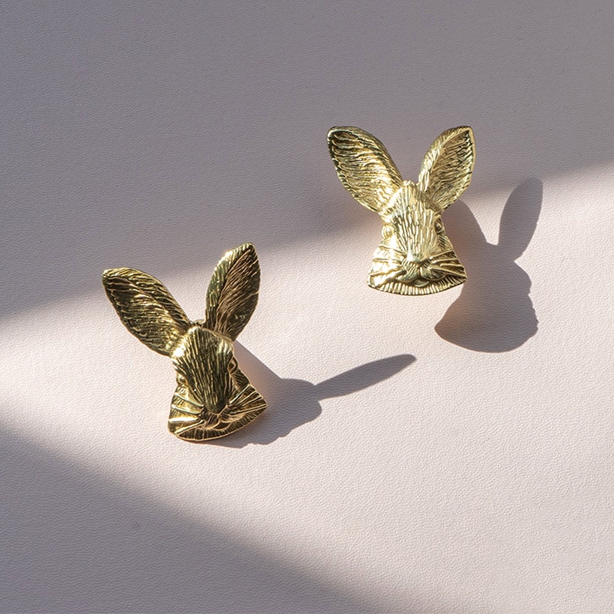 Brass Rabbit Knobs Brass Knobs Bunny Dresser Knobs Nursery - Etsy UK