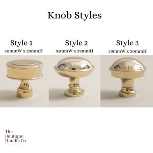 Solid Brass Knobs, Polished Brass Hardware, Brass Knobs for Cabinets, Brass Pull Handle ...