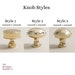 Solid Brass Knobs Polished Brass Hardware Brass Knobs for - Etsy