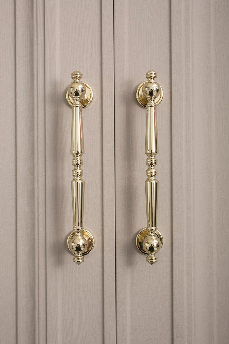 Gold Drawer Pulls Gold Brass Cabinet Pulls Cabinet Hardware - Etsy