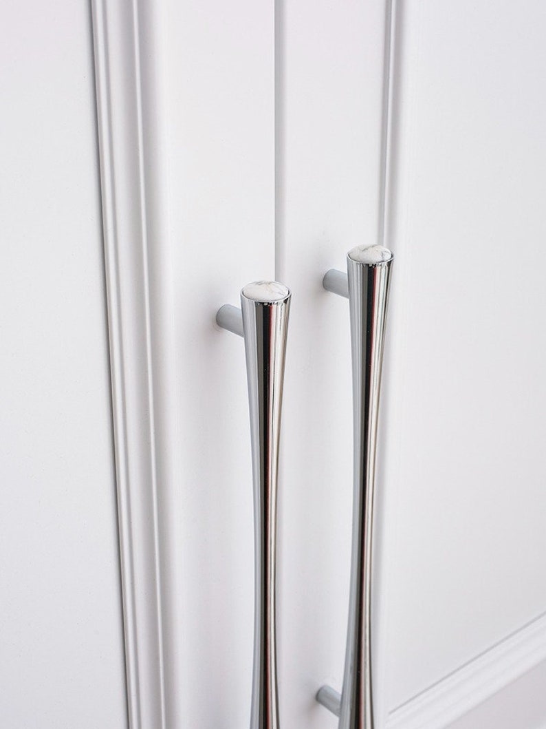 Polished Chrome Drawer Pull Cabinet Hardware Chrome Chrome - Etsy
