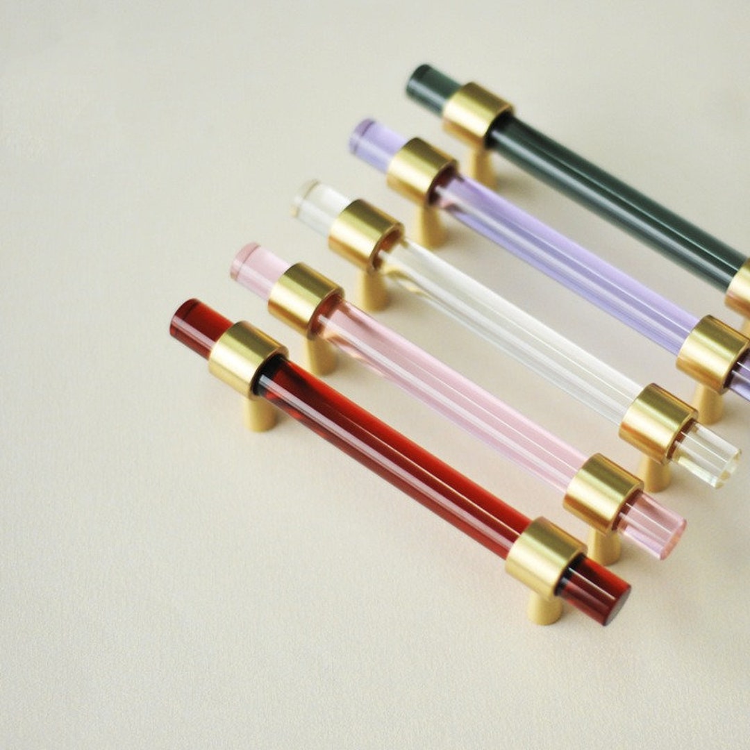 Acrylic Pull Handles, Colorful Pulls, Red Handles, Black Pull Handle ...