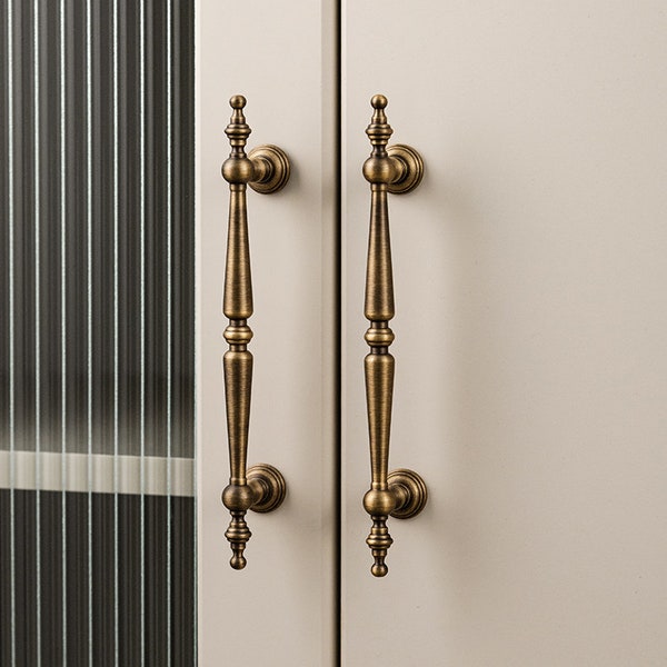 Antique Brass Cabinet Hardware - Etsy