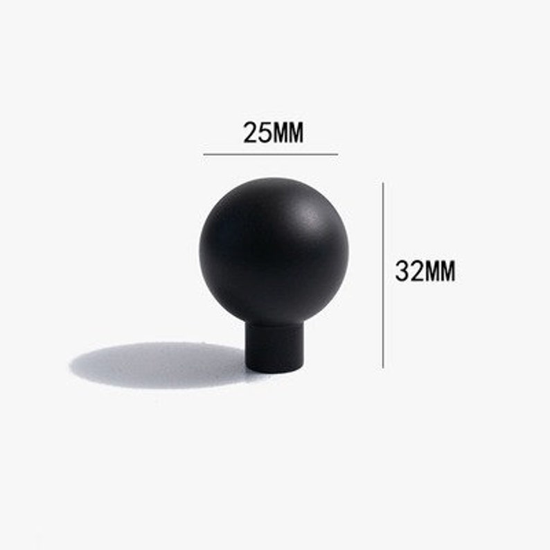 Matte Black Handles Black Cabinet Pulls Black Wardrobe | Etsy