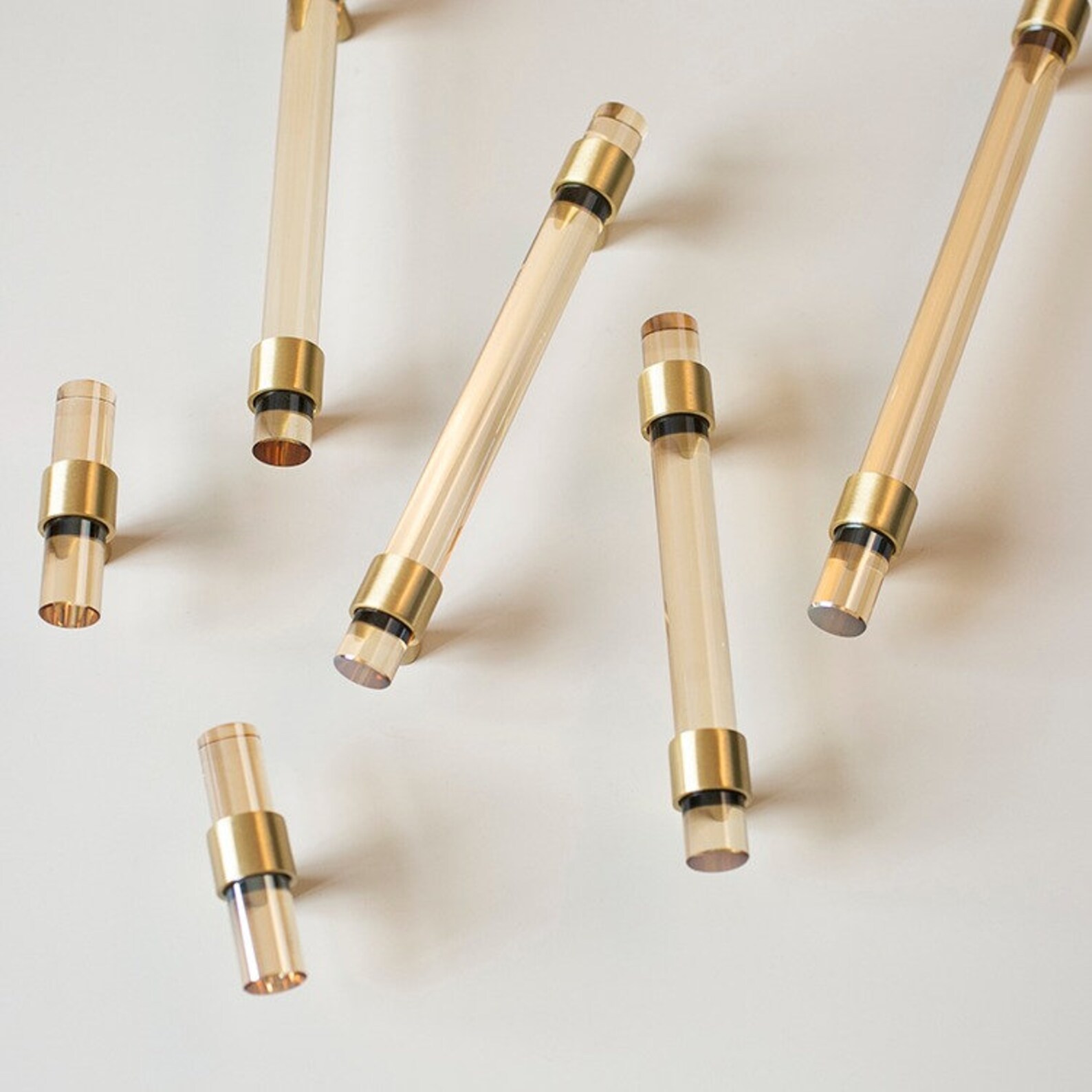 Champagne Handles Acrylic Brass Handles Acrylic Pull - Etsy