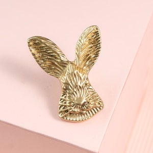Brass Rabbit Knobs Brass Knobs Bunny Dresser Knobs Nursery - Etsy UK