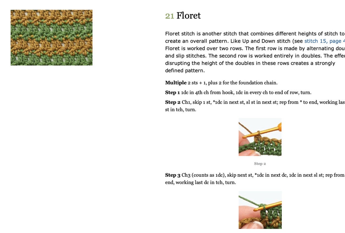 Crochet Stitch Dictionary 200 Essential Stitches - Etsy
