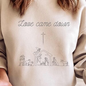 Love Came Down Svg Png Sublimation, A Thrill of Hope Nativity Svg ...