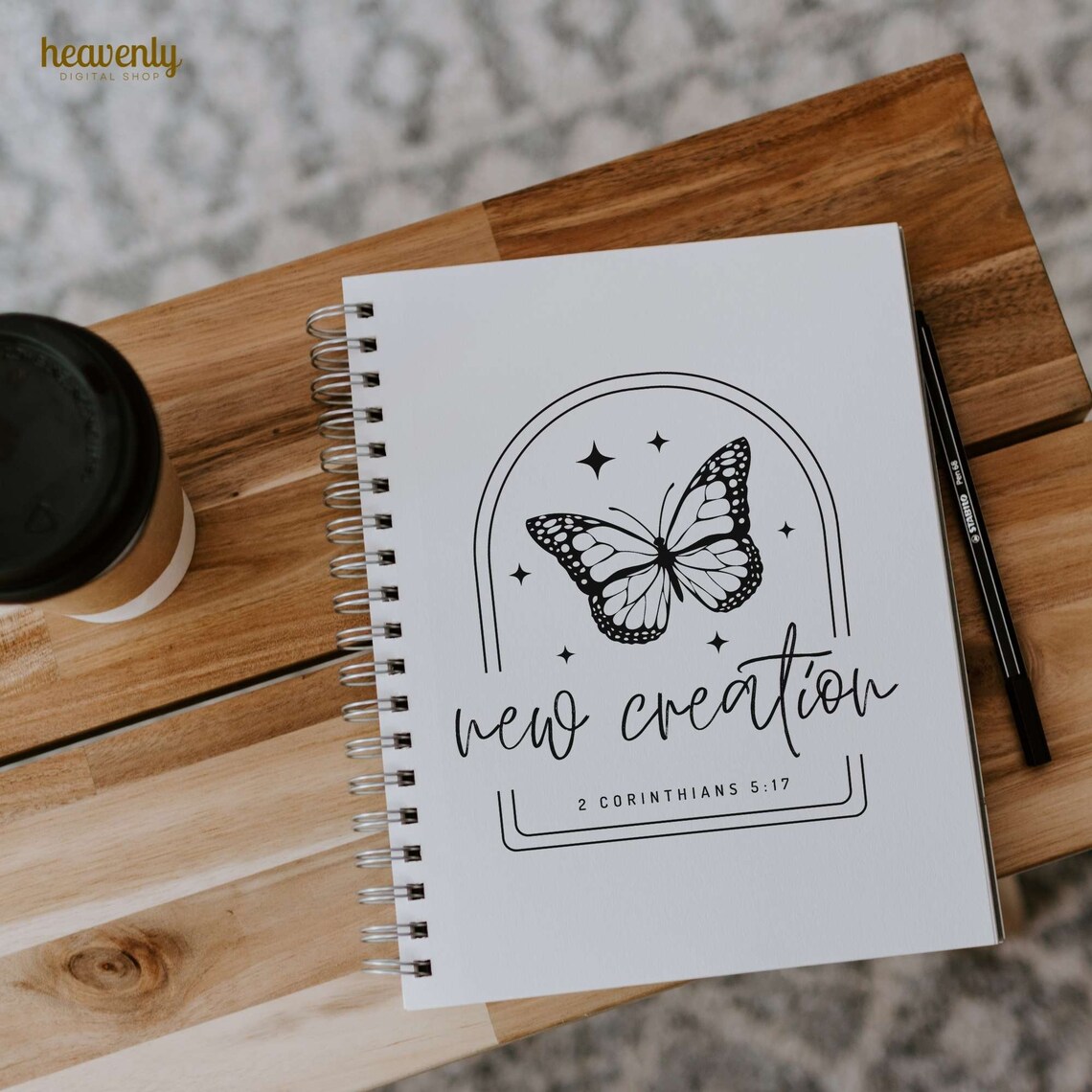 New Creation Svg Butterfly Svg PNG Christian Sublimation - Etsy