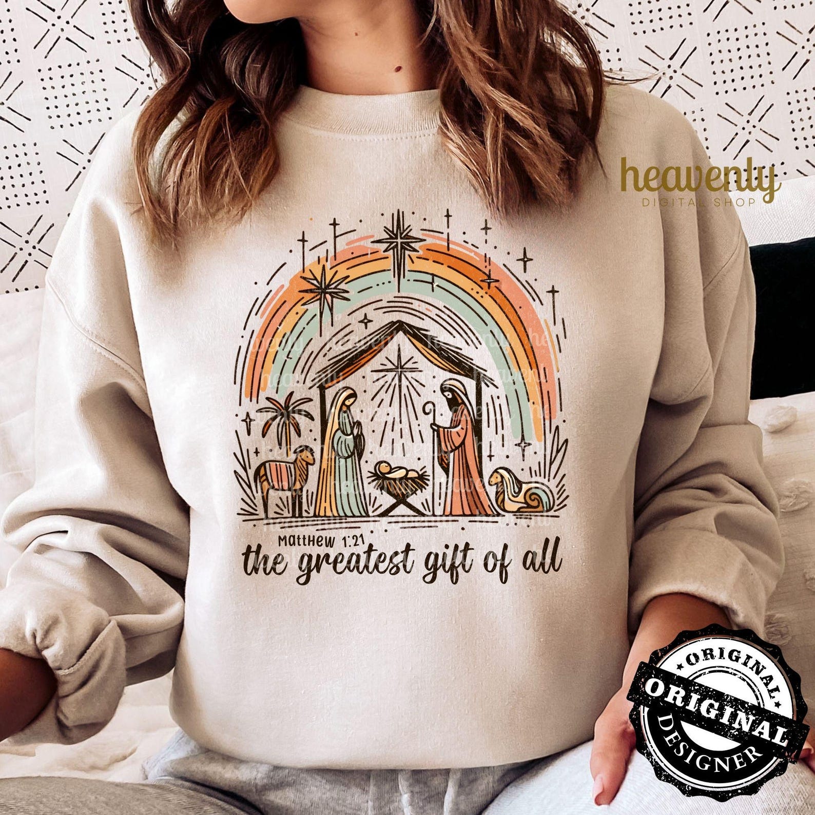 Greatest Gift of All PNG Jesus Nativity Png Christian Christmas Png ...
