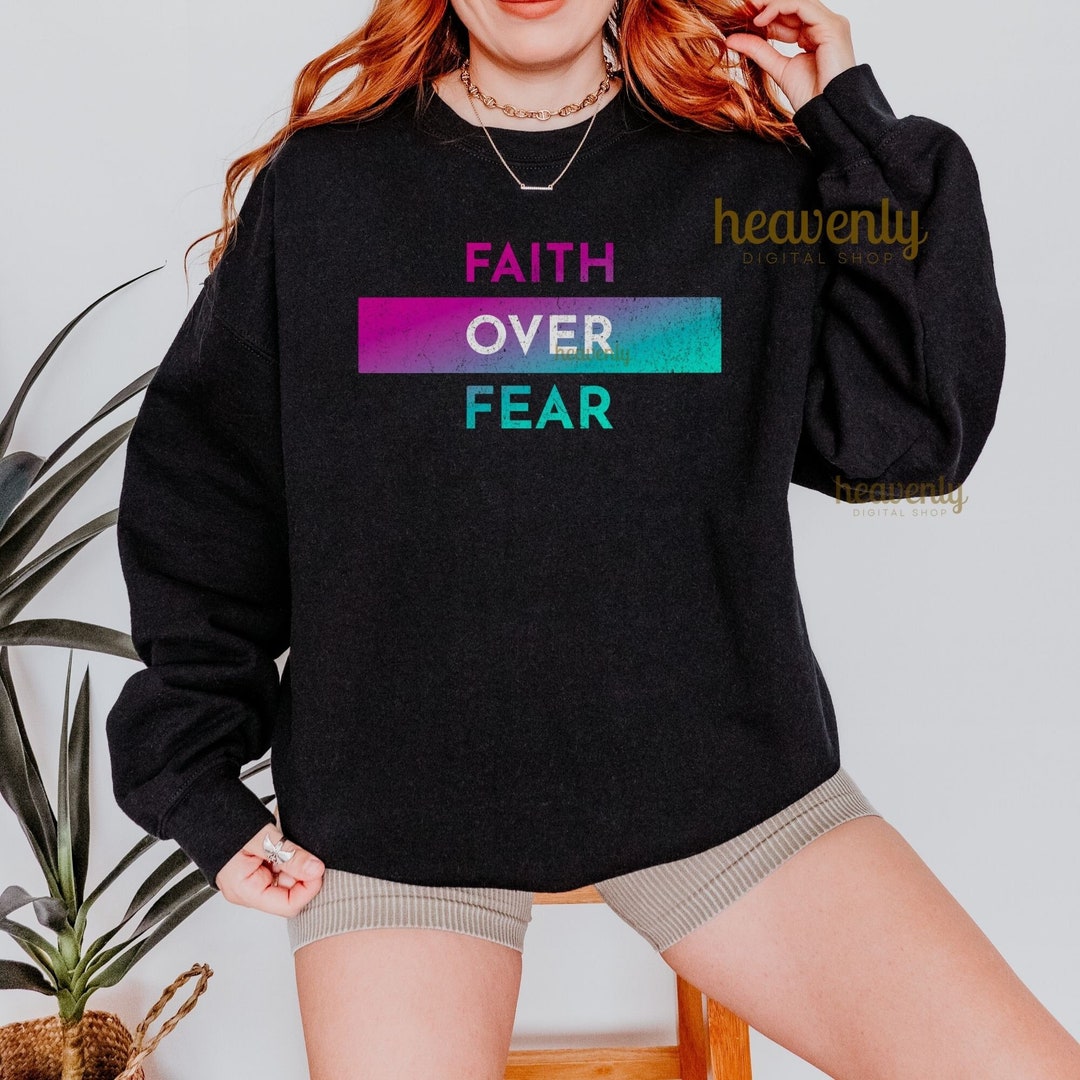 Faith Over Fear Christian Png Sublimation Design, Faith Png, Bible ...