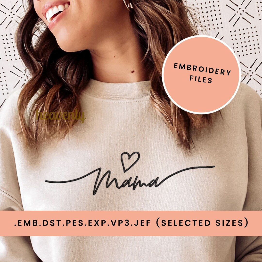 Mama Embroidery Digitized File Motherhood Christian Homeschool Mom ...