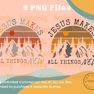 Jesus Makes All Things New Png, Christian Png Sublimation, Positive Png ...