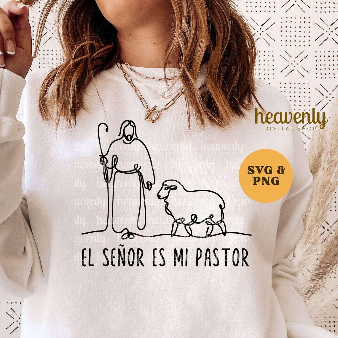 Spanish Christian Svg - the Lord is My Shepherd Christian Png ...