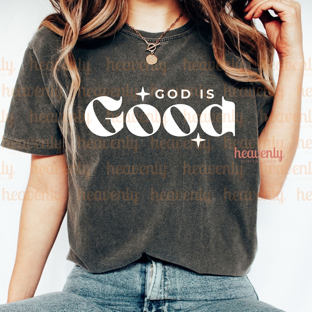 Retro Minimalist Christian SVG God is Good PNG Faith Sublimation Design ...
