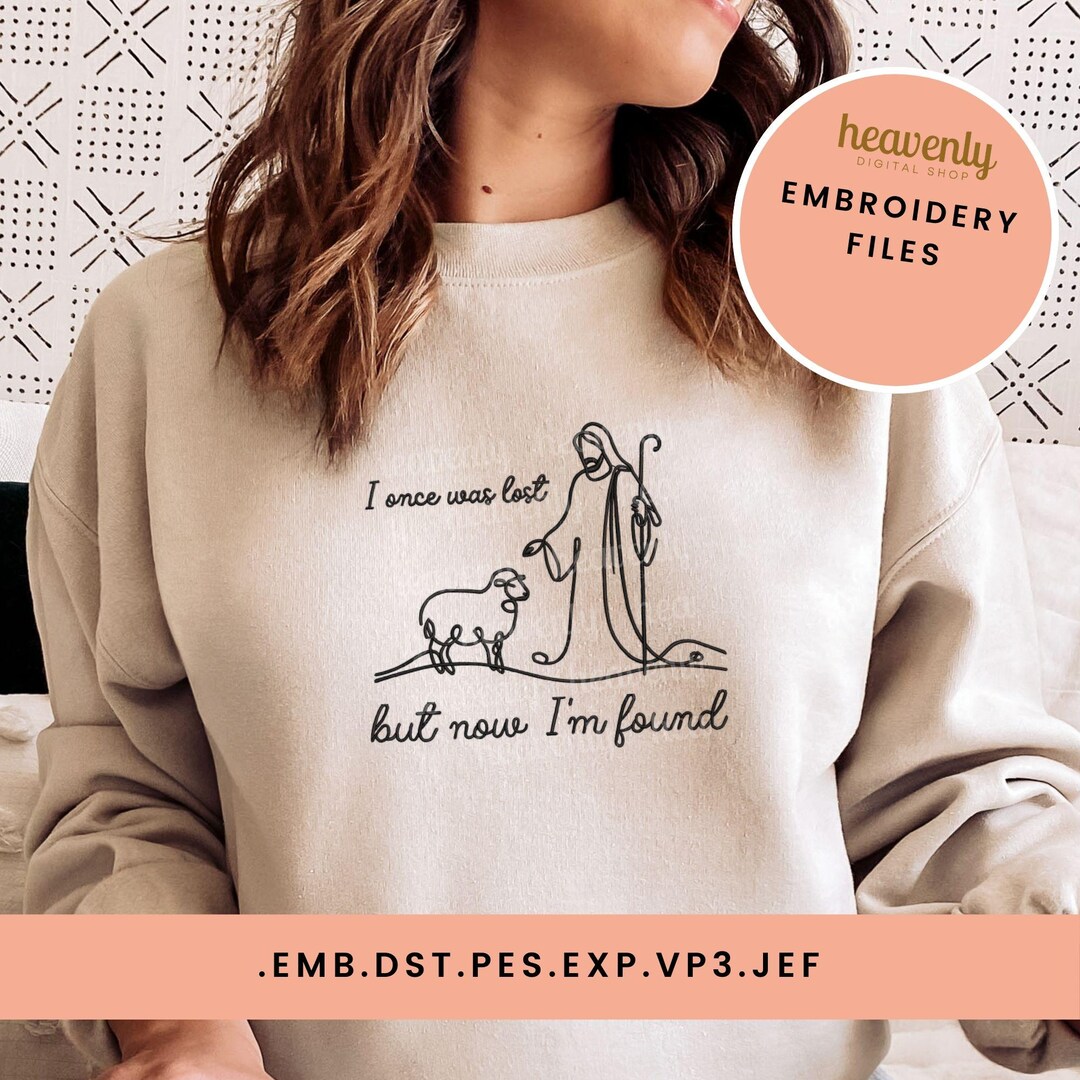 Christian Embroidery Machine File Lost Sheep Dst Emb Pes Exp Vp3 Jef ...