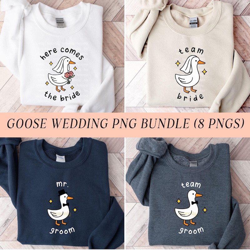 Bride and Groom Goose Svg - Etsy
