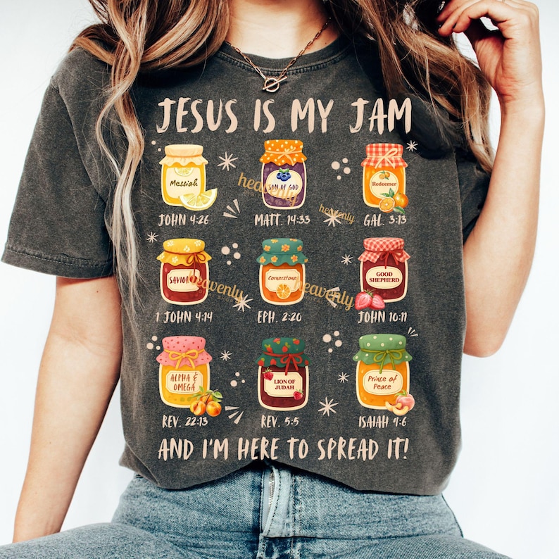 Jesus is My Jam PNG, Funny Christian Png Sublimation Design, Popular ...