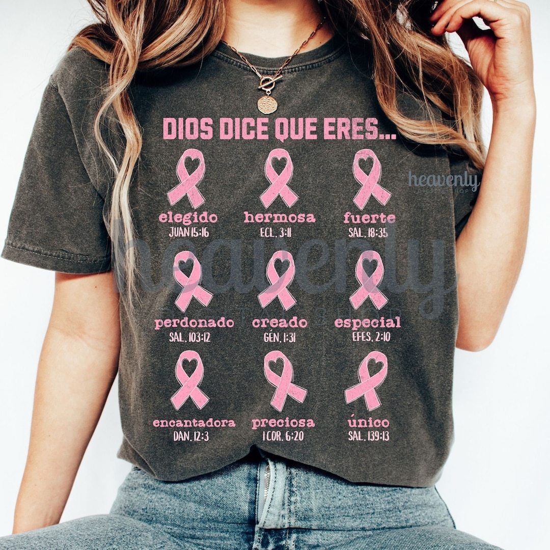 Breast Cancer PNG Spanish in October We Wear Pink Sublimation Design ...