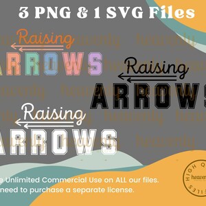 Raising Arrows Png Cute Pastel Svg College Font Text Cut File Family ...