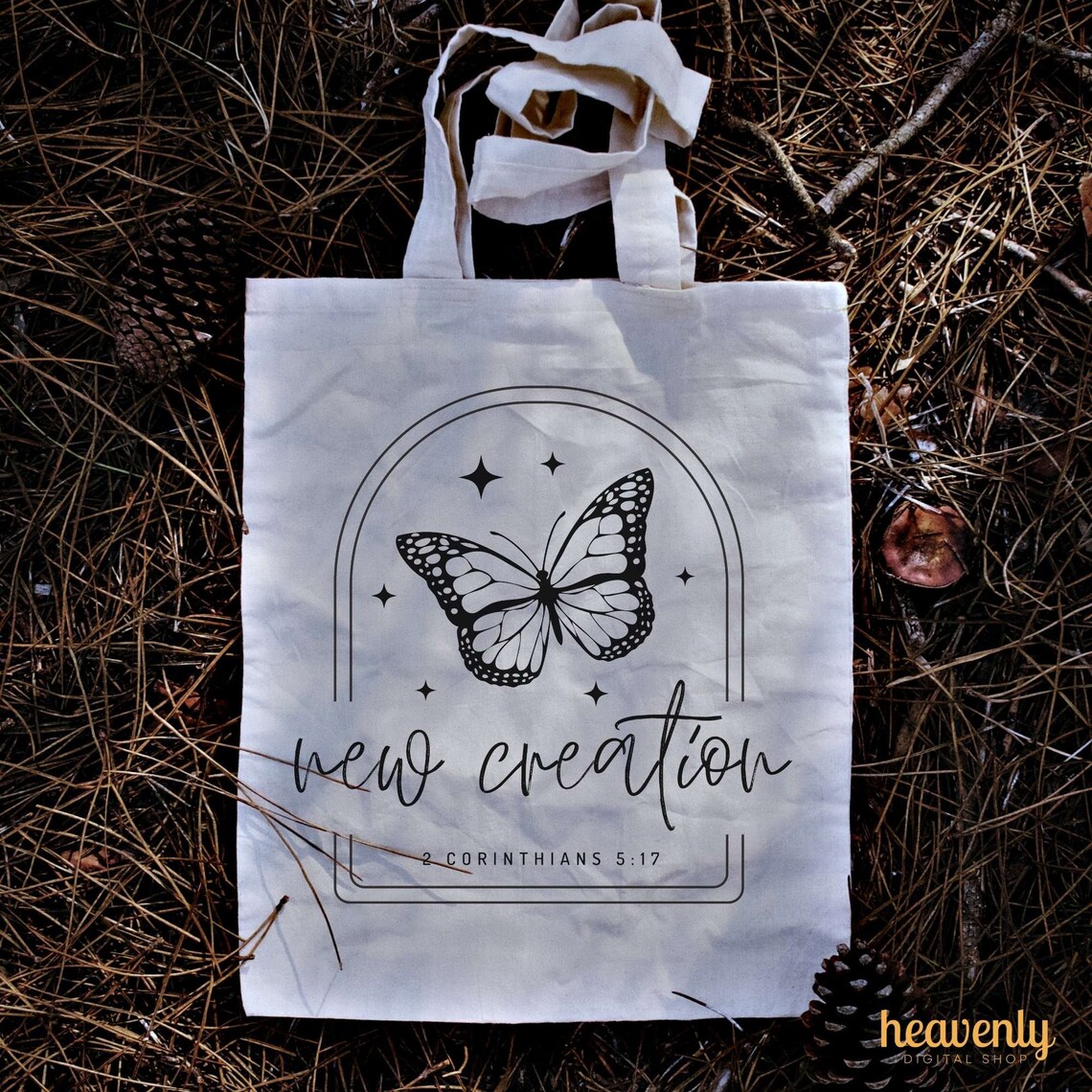 New Creation Svg Butterfly Svg PNG Christian Sublimation - Etsy