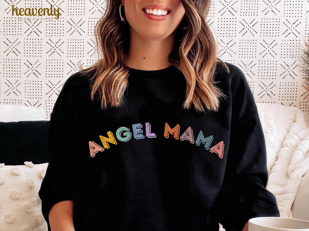 Angel Mama PNG Distressed Christian Sublimation Digital Design Cute ...