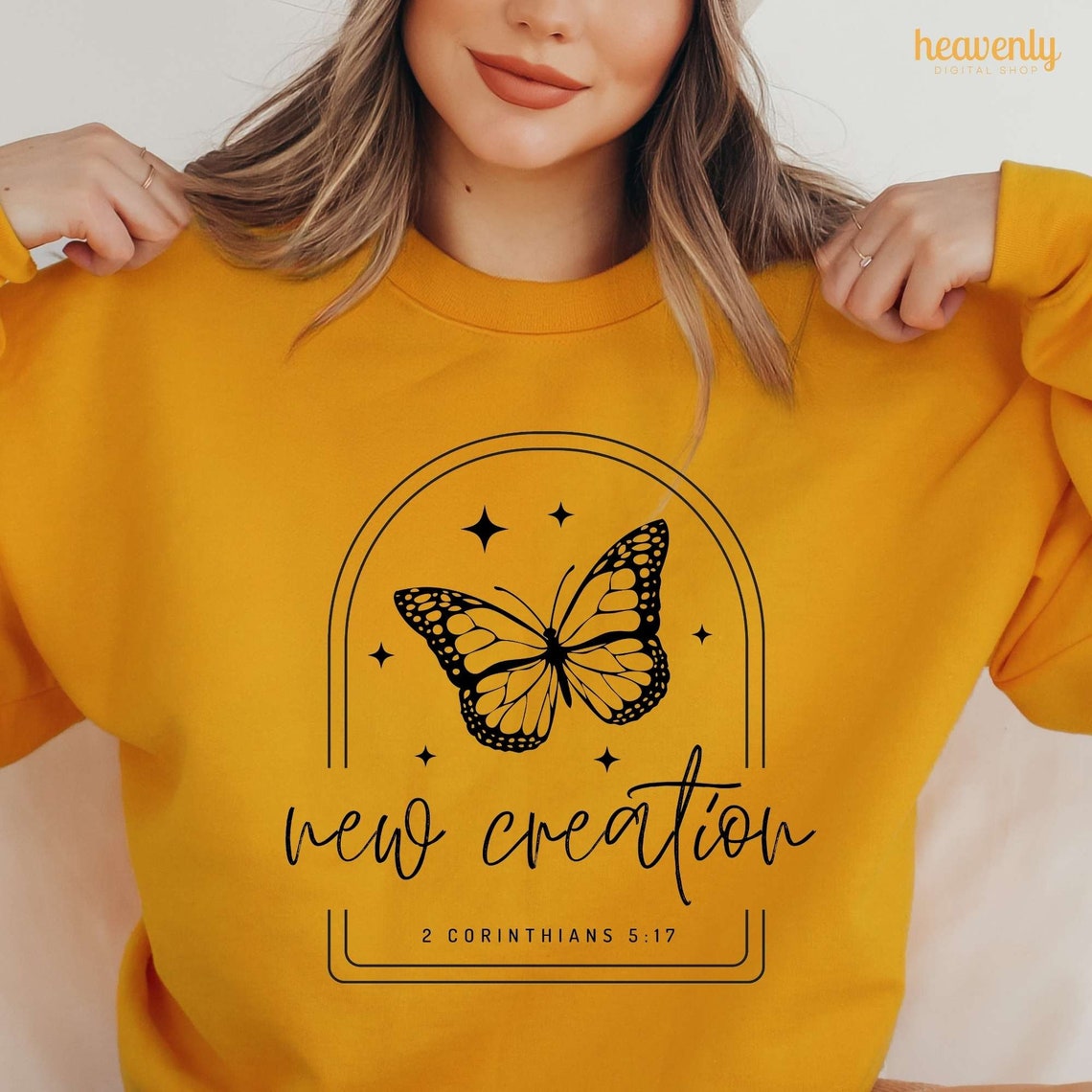 New Creation Svg Butterfly Svg PNG Christian Sublimation - Etsy