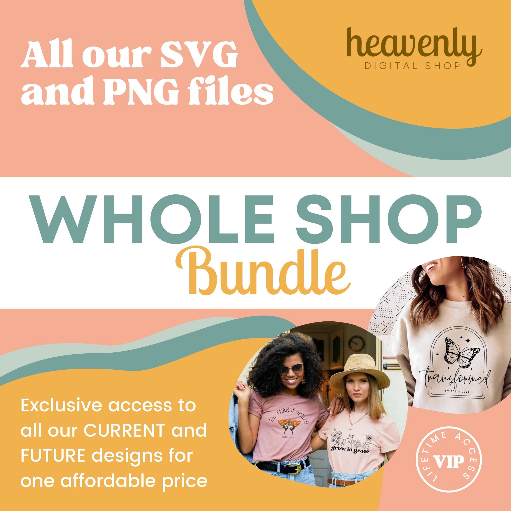Whole Shop Bundle of All SVG and PNG current and Future - Etsy