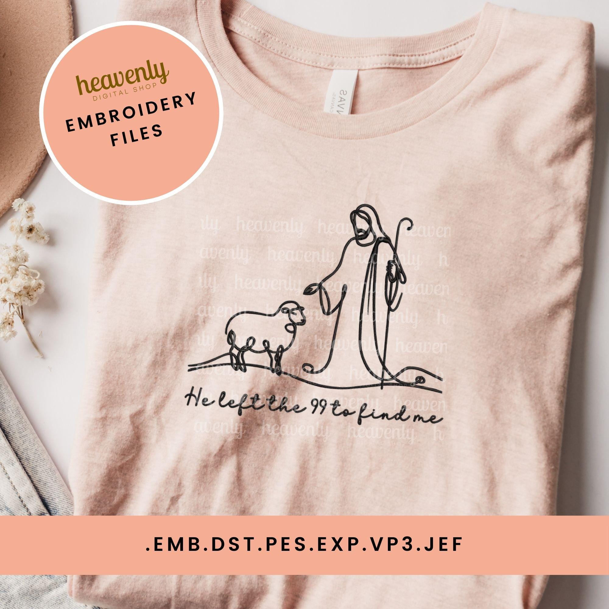 Christian Embroidery Machine File Lost Sheep Dst Emb Pes Exp Vp3 Jef ...