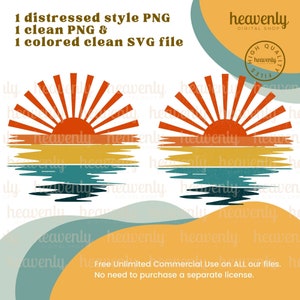 Forever Chasing Sunsets SVG Summer PNG Distressed Vintage Sublimation ...