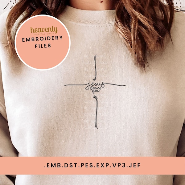 Jesus Embroidery Machine File - Etsy