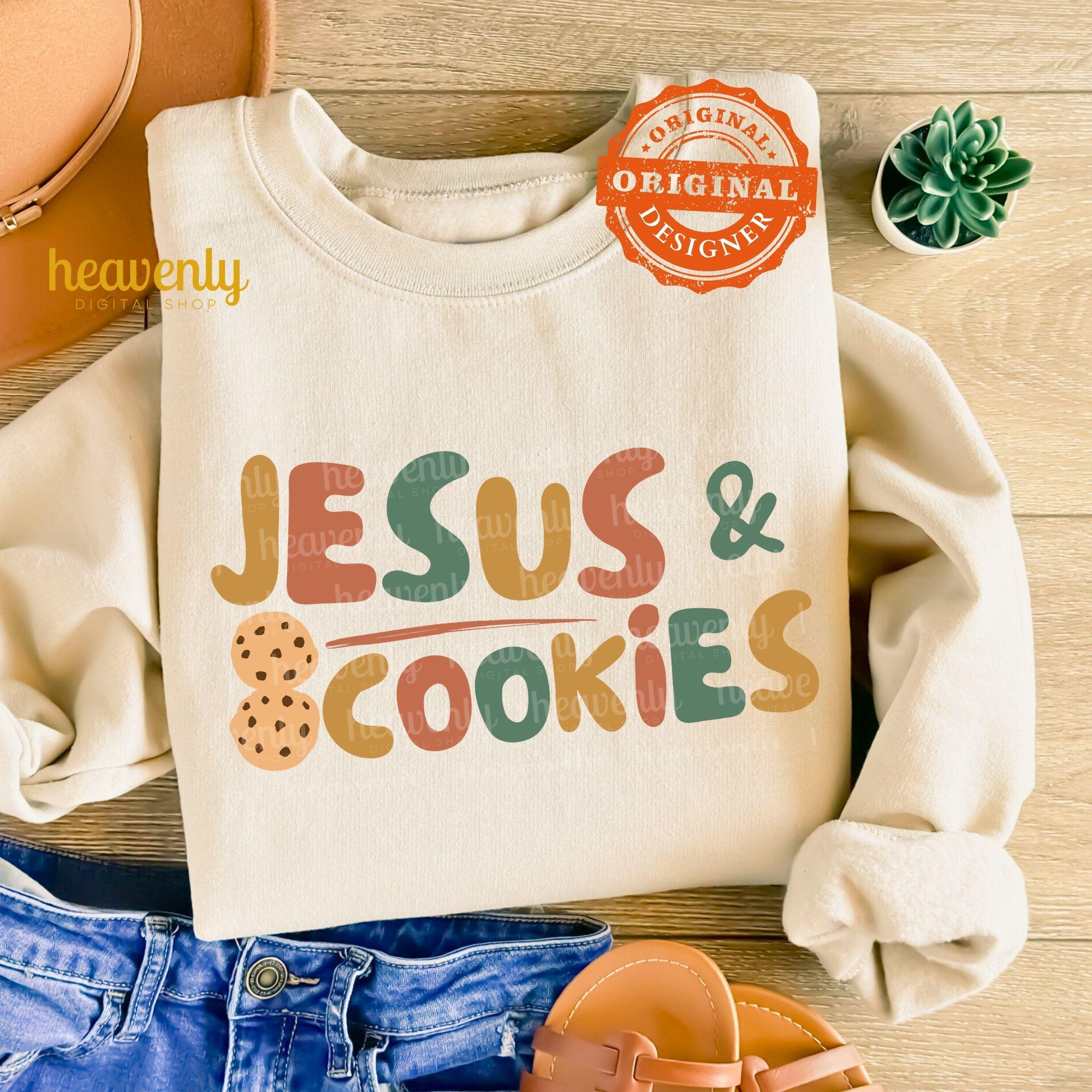 Jesus and Cookies PNG Christian Family Matching Png Sublimation Design ...