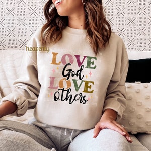 Love God Love Others SVG Christian Valentine PNG File for Sublimation ...