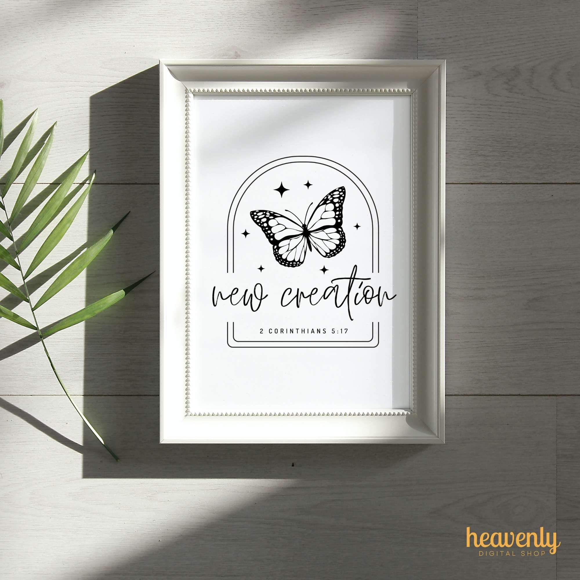 New Creation Svg, Butterfly Svg PNG Christian Sublimation Bible Verse ...